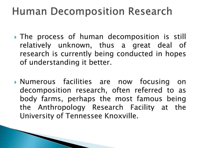 Biomechanics+forensic+decomposition | PPTX