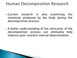 Biomechanics+forensic+decomposition | PPTX