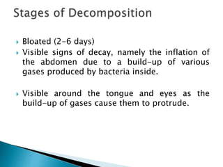 Biomechanics+forensic+decomposition | PPTX