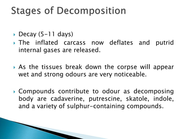 Biomechanics+forensic+decomposition | PPTX