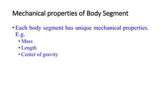 Biomechanics III- link segment module .. | PDF
