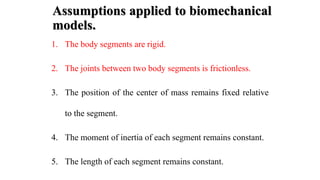 Biomechanics III- link segment module .. | PDF