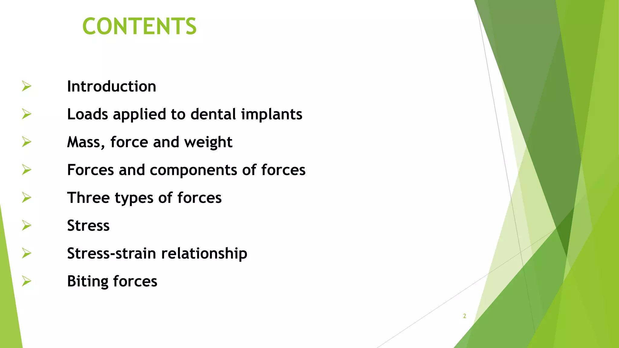 Biomechanics in implantology | PPTX