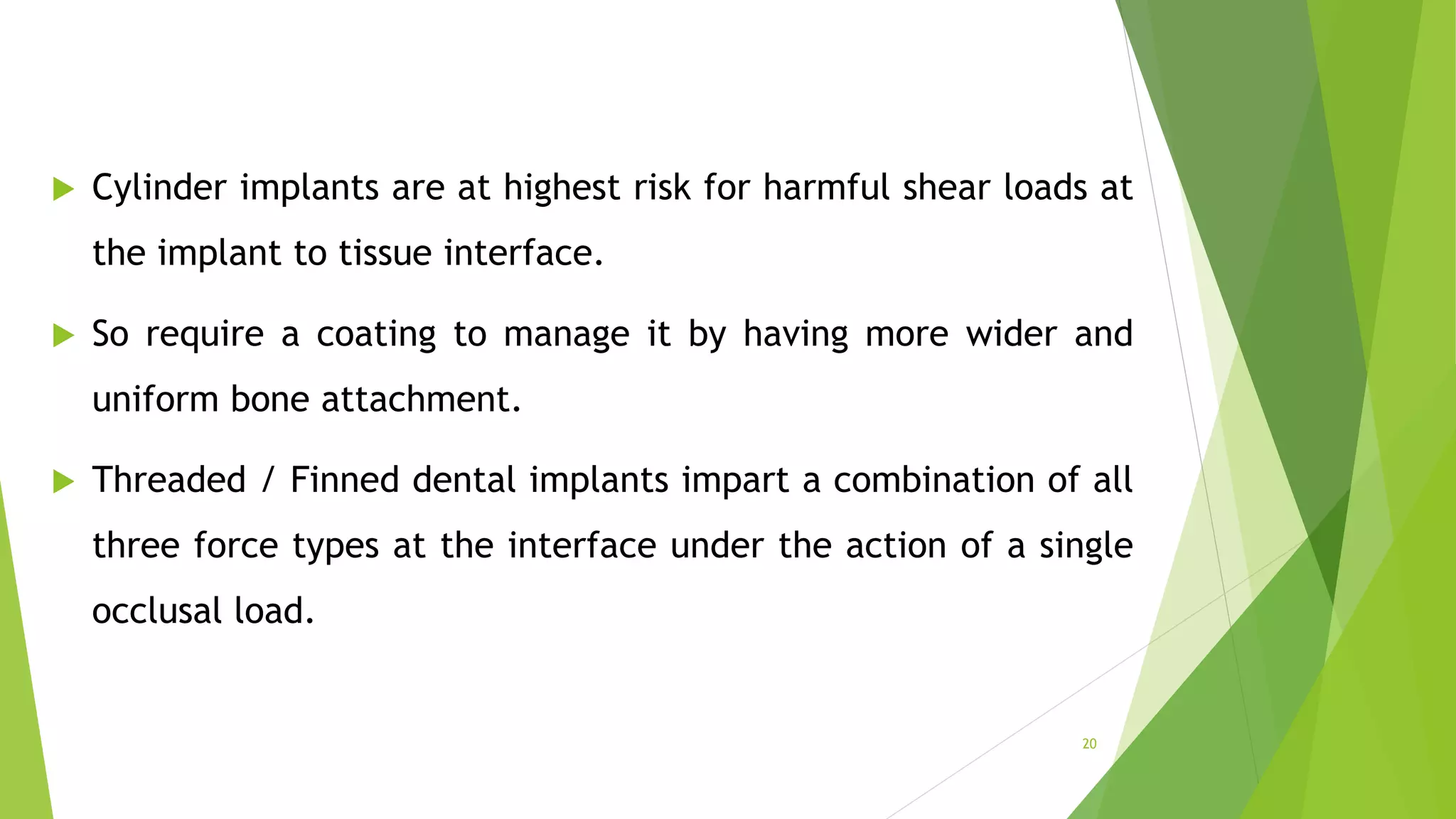 Biomechanics in implantology | PPTX