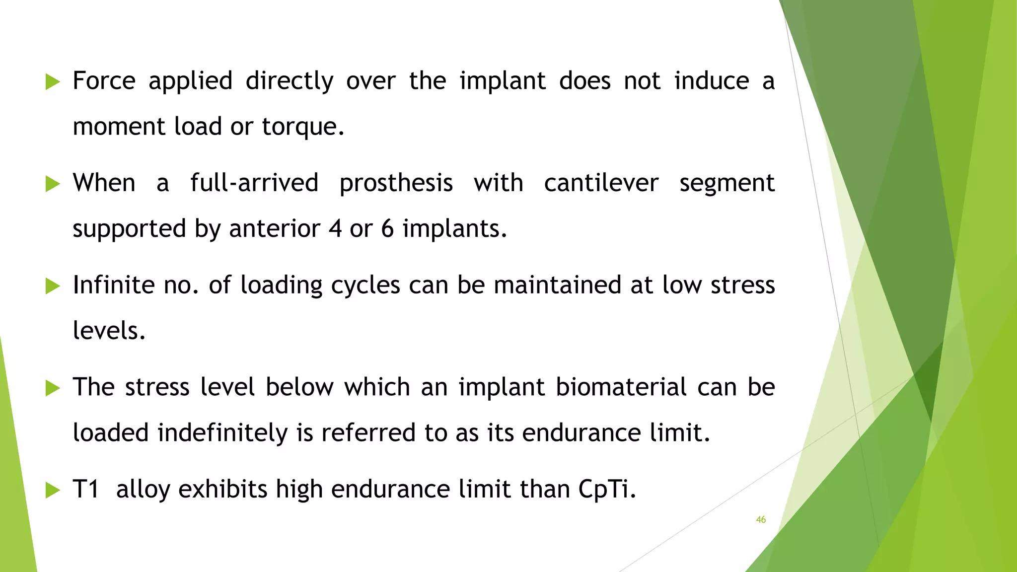 Biomechanics in implantology | PPTX