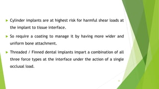 Biomechanics in implantology | PPTX