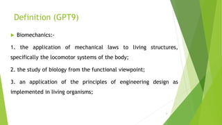 Biomechanics in implantology | PPTX