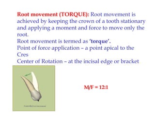 Biomechanics in Orthodontics | PPT