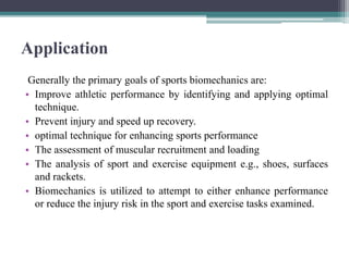 Biomechanics in sports | PPTX