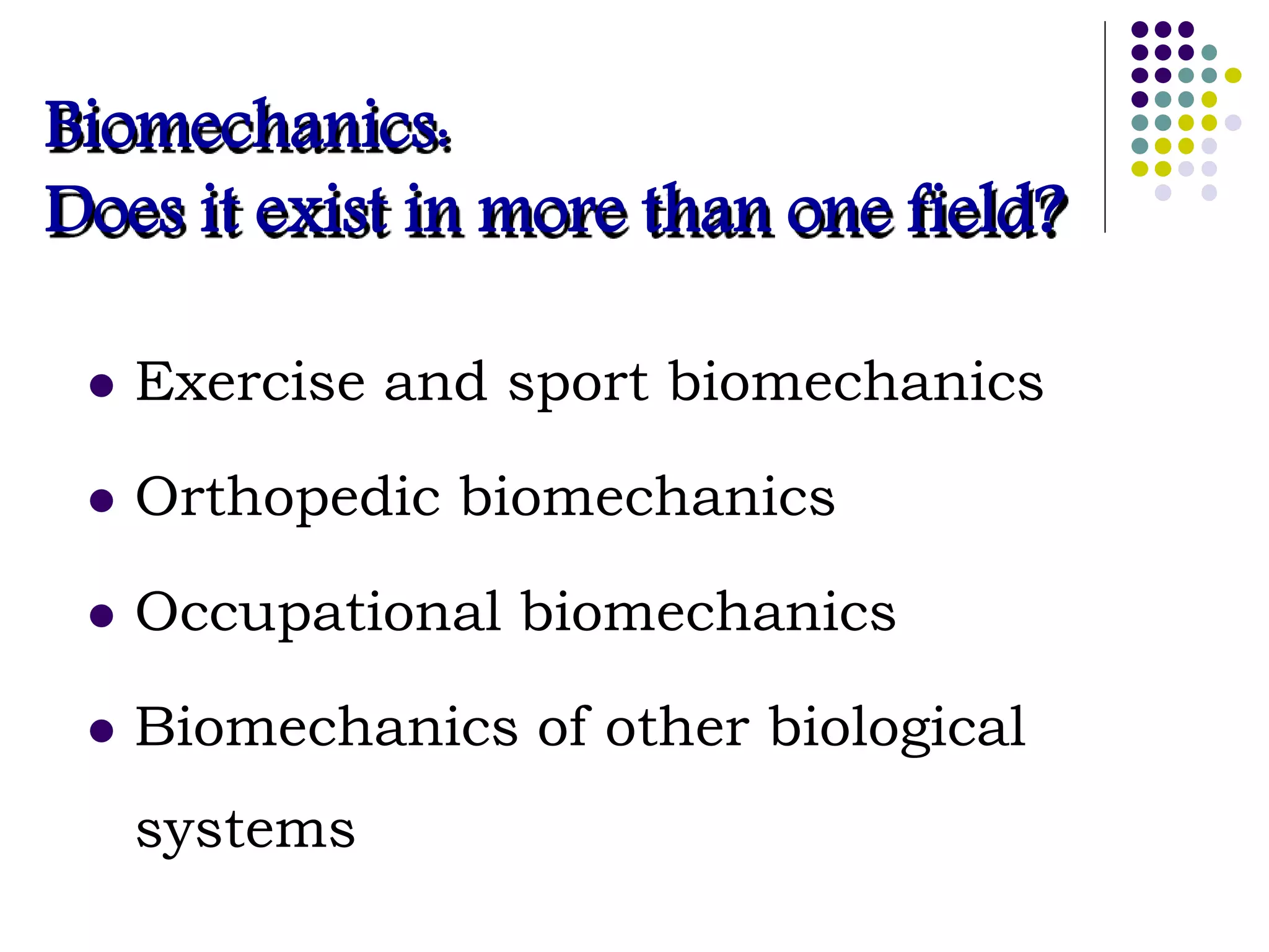 Biomechanics introduction | PPT