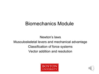 Biomechanics module | PPSX