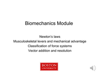Biomechanics module full | PPT