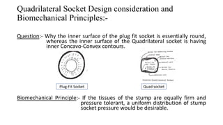 Biomechanics of Quadrilateral Socket | PPTX