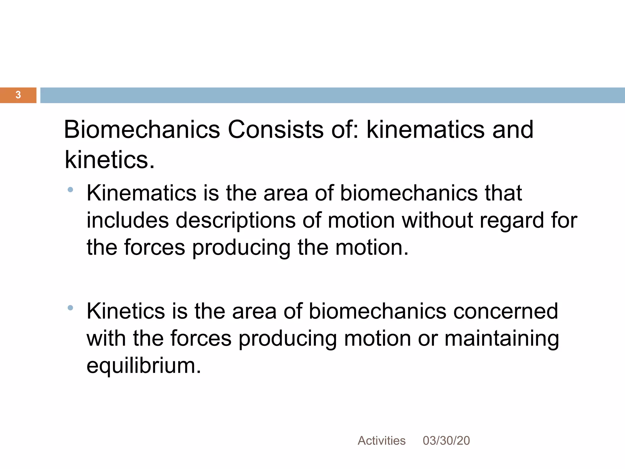 Biomechanics of ADL-I | PDF