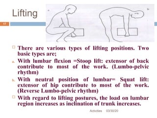 Biomechanics of ADL-I | PDF