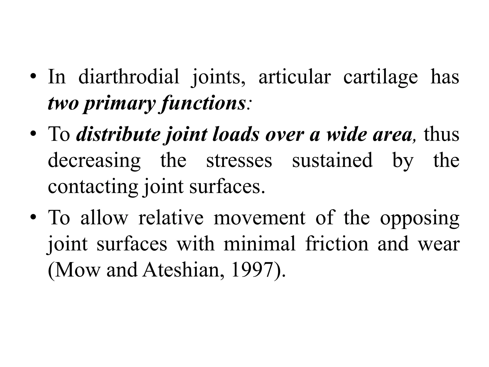 Biomechanics of articular cartilage | PPTX
