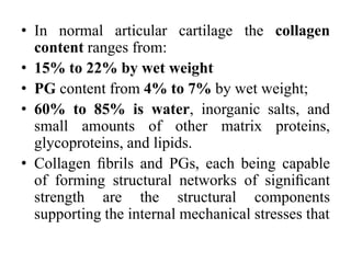 Biomechanics of articular cartilage | PPTX