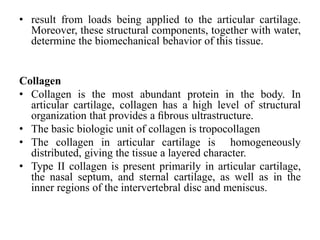 Biomechanics of articular cartilage | PPTX