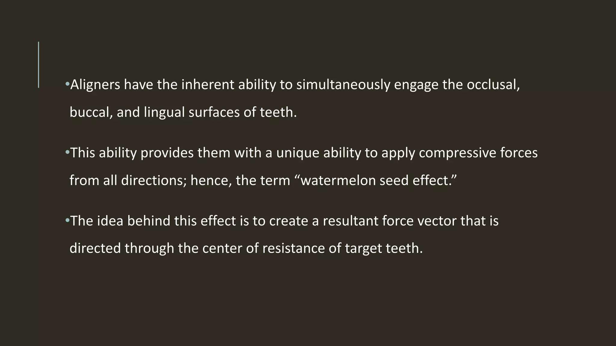 Biomechanics of clear aligners | PPTX