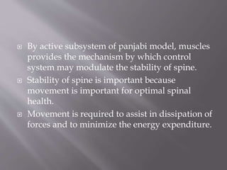 Biomechanics of core muscles | PPTX