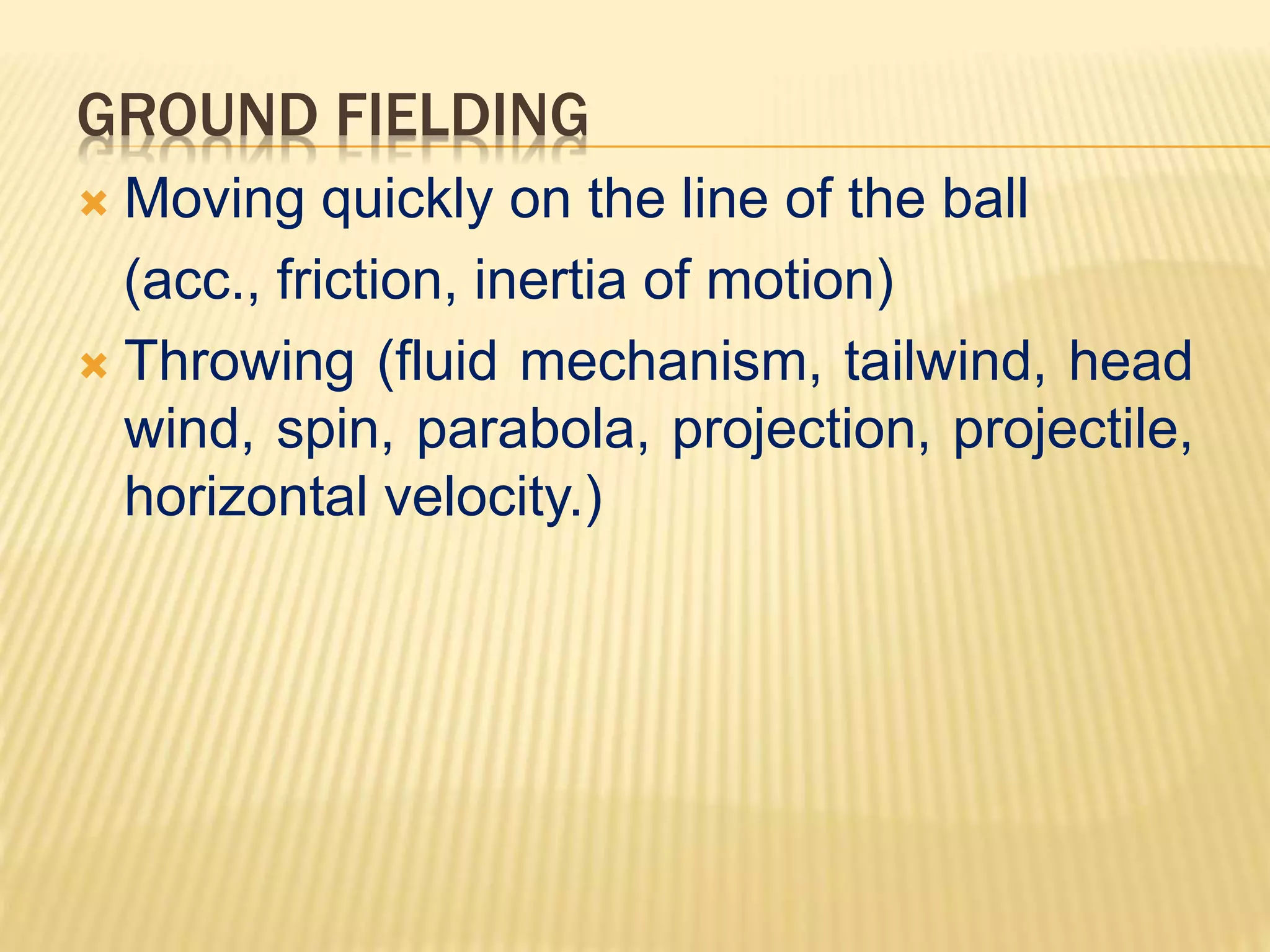 Biomechanics of cricket | PPTX