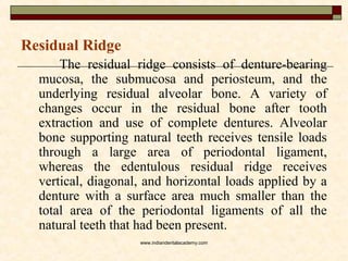 Biomechanics of edentulous state/ orthodontics insurance | PPT