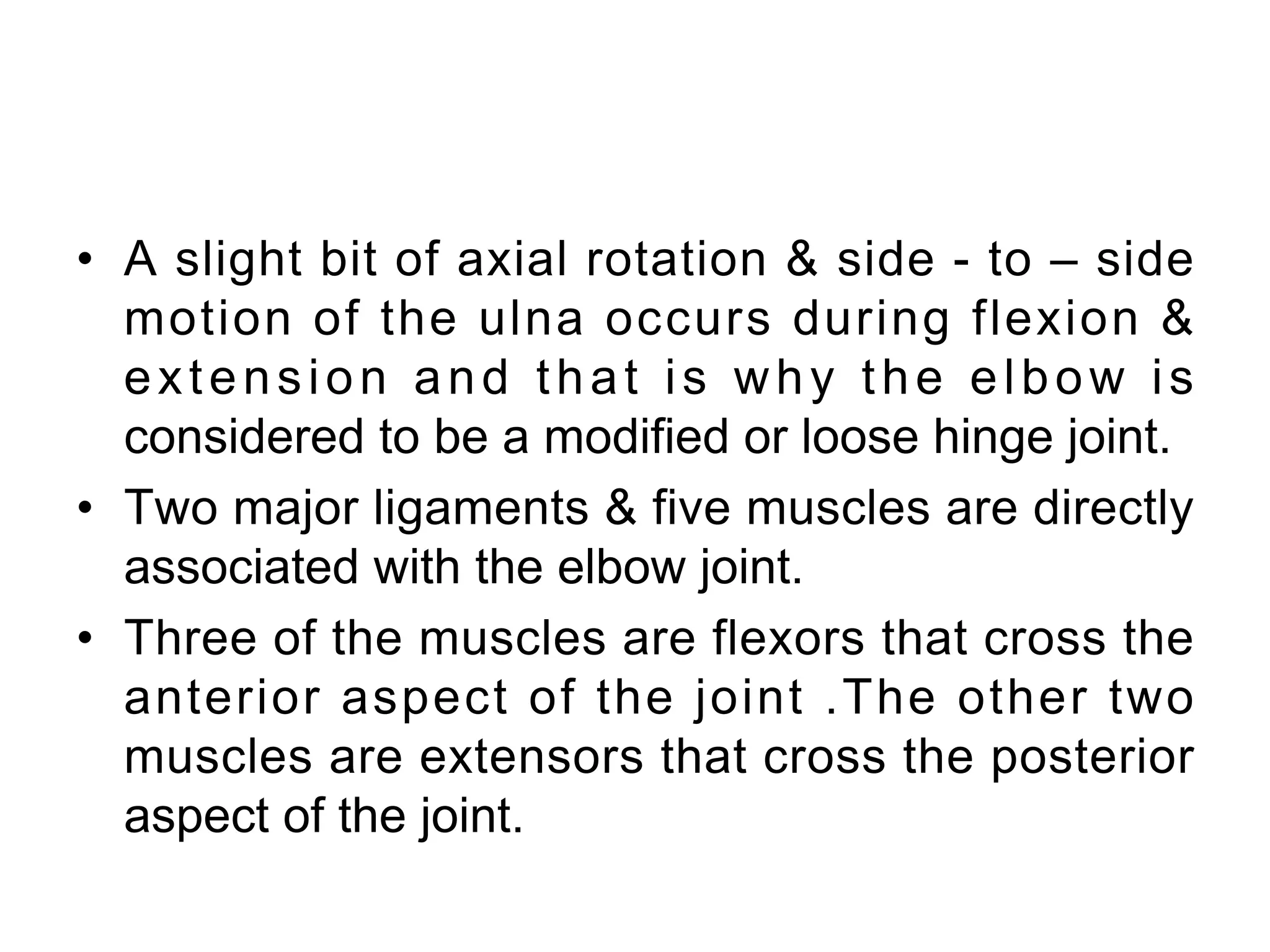 Biomechanics of elbow joint | PDF