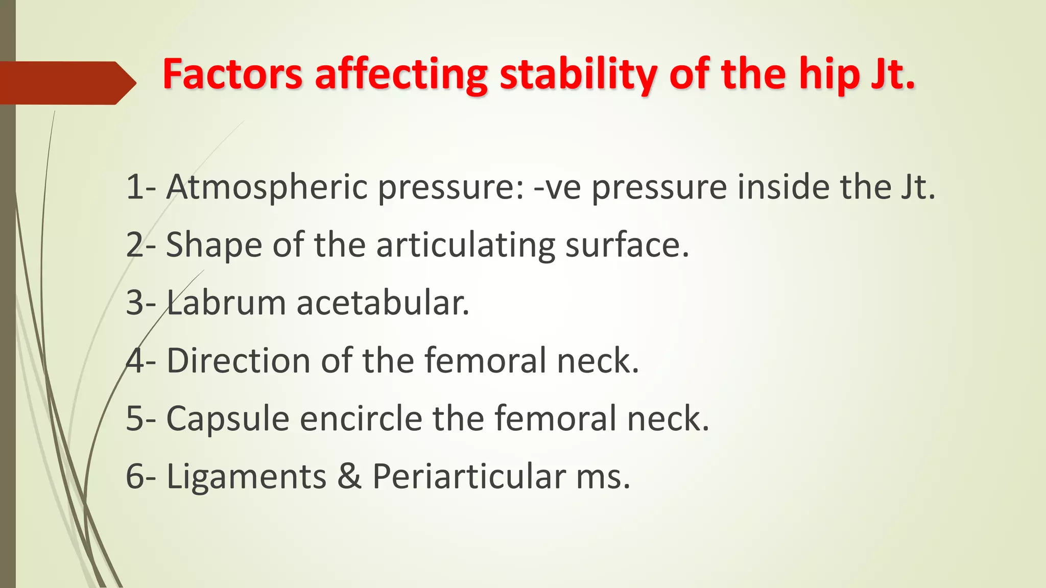 Biomechanics of HIP | PPTX