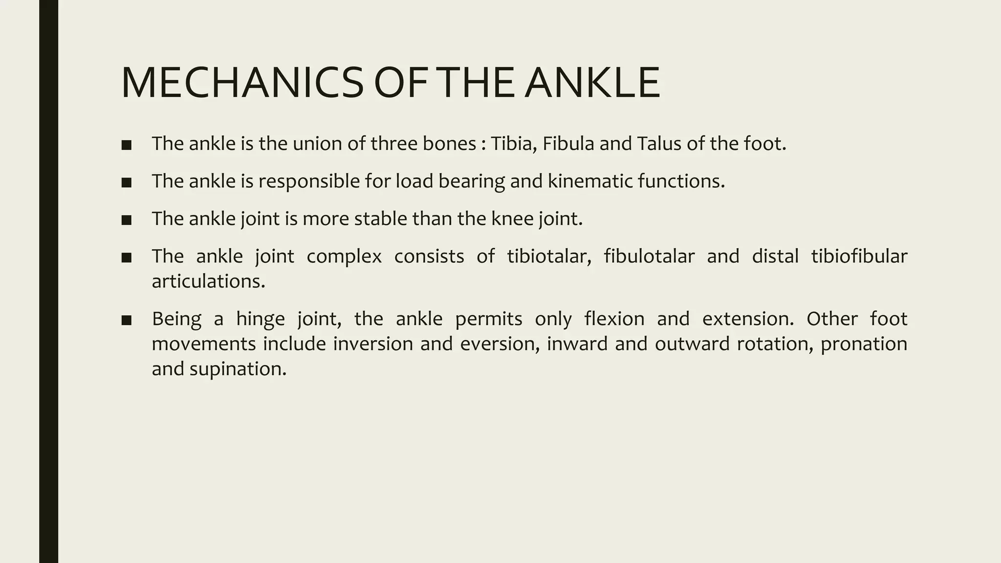 Biomechanics of joints | PPTX