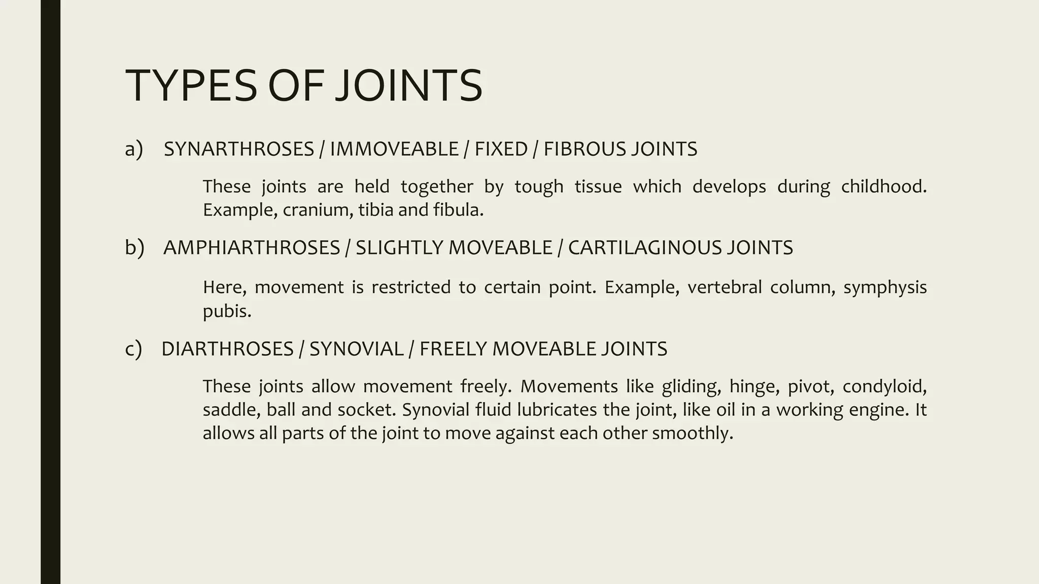 Biomechanics of joints | PPTX