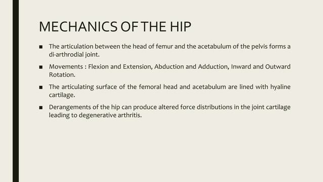 Biomechanics of joints | PPTX