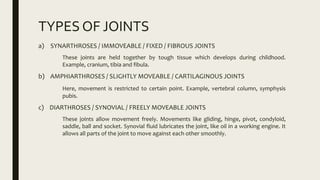 Biomechanics of joints | PPTX