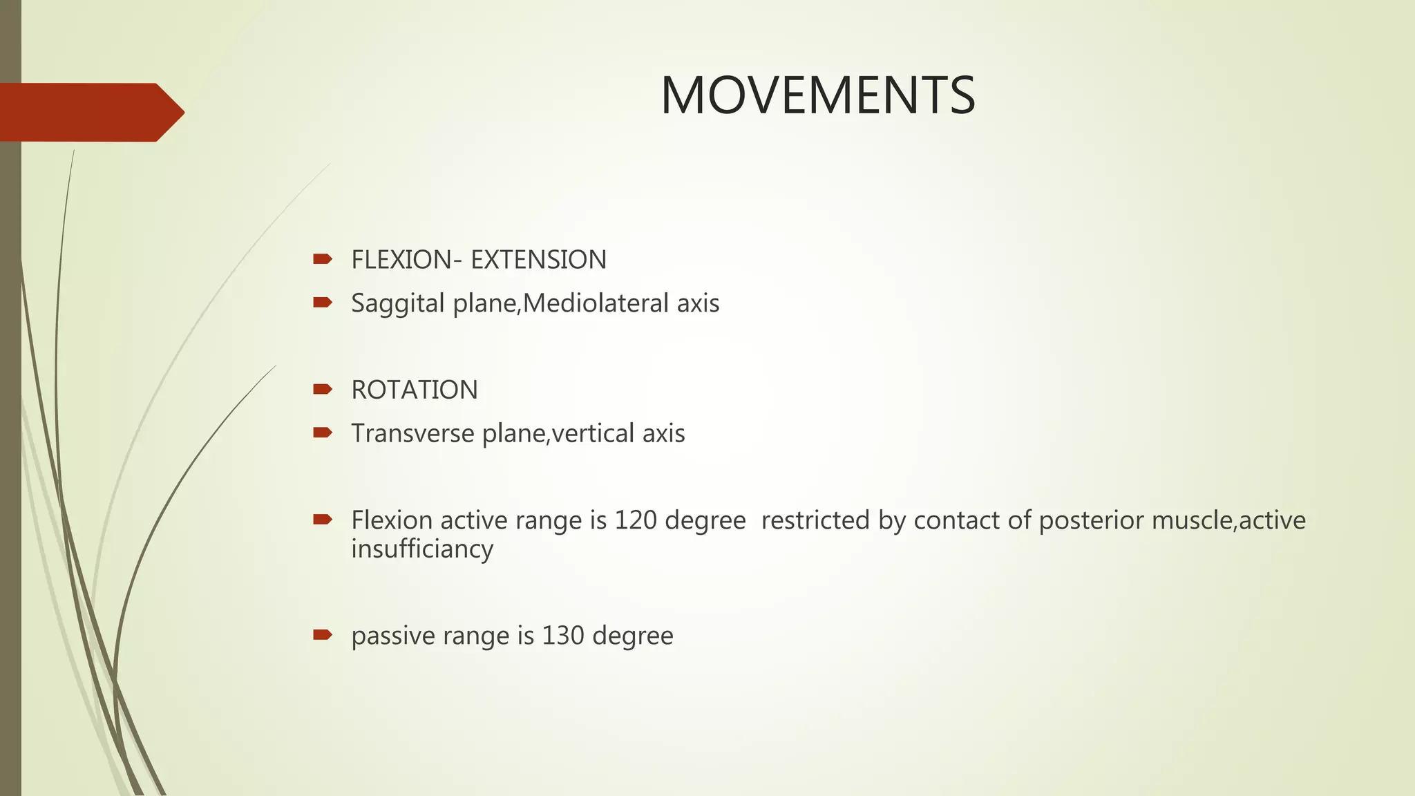 Biomechanics of knee | PPTX