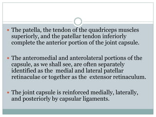 Biomechanics of knee complex 3 | PPTX