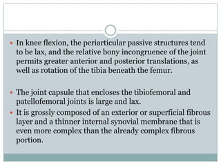 Biomechanics of knee complex 3 | PPTX