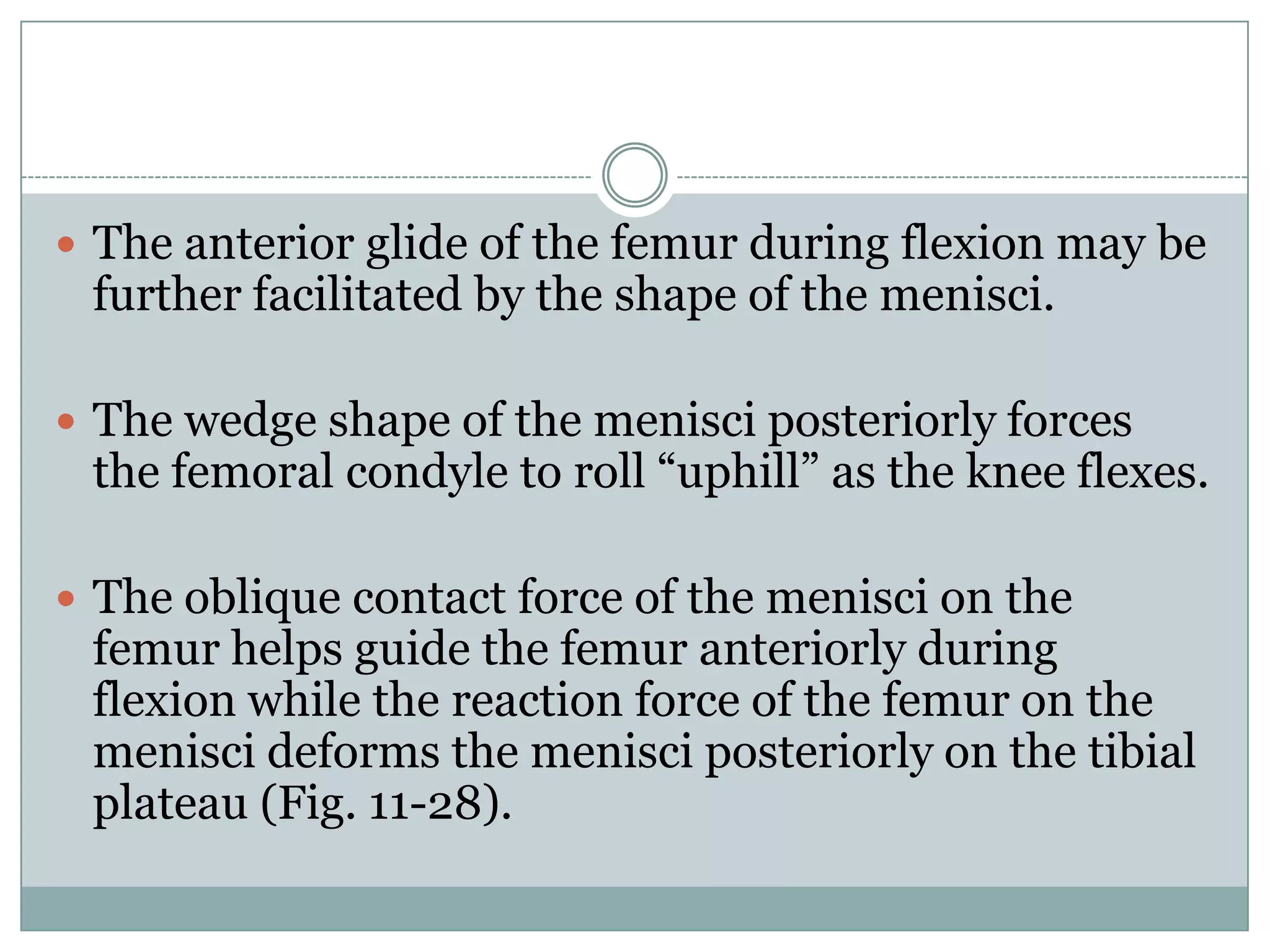 Biomechanics of knee complex 6 tibiofemoral jt function | PPTX