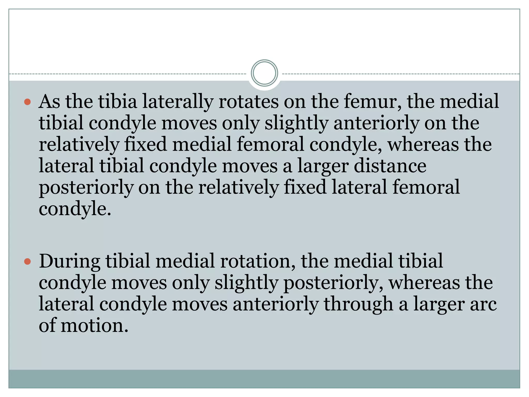 Biomechanics of knee complex 6 tibiofemoral jt function | PPTX
