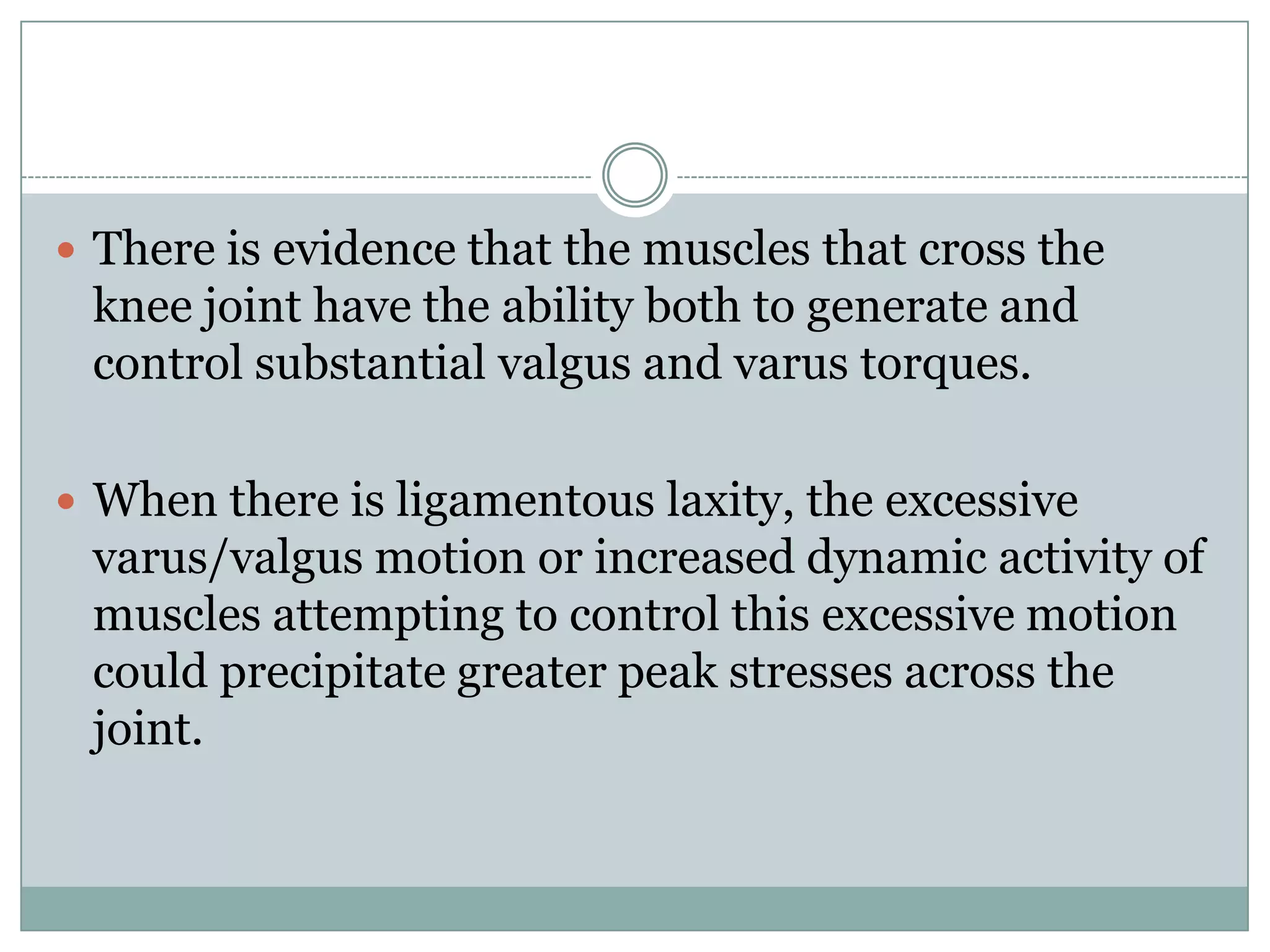 Biomechanics of knee complex 6 tibiofemoral jt function | PPTX
