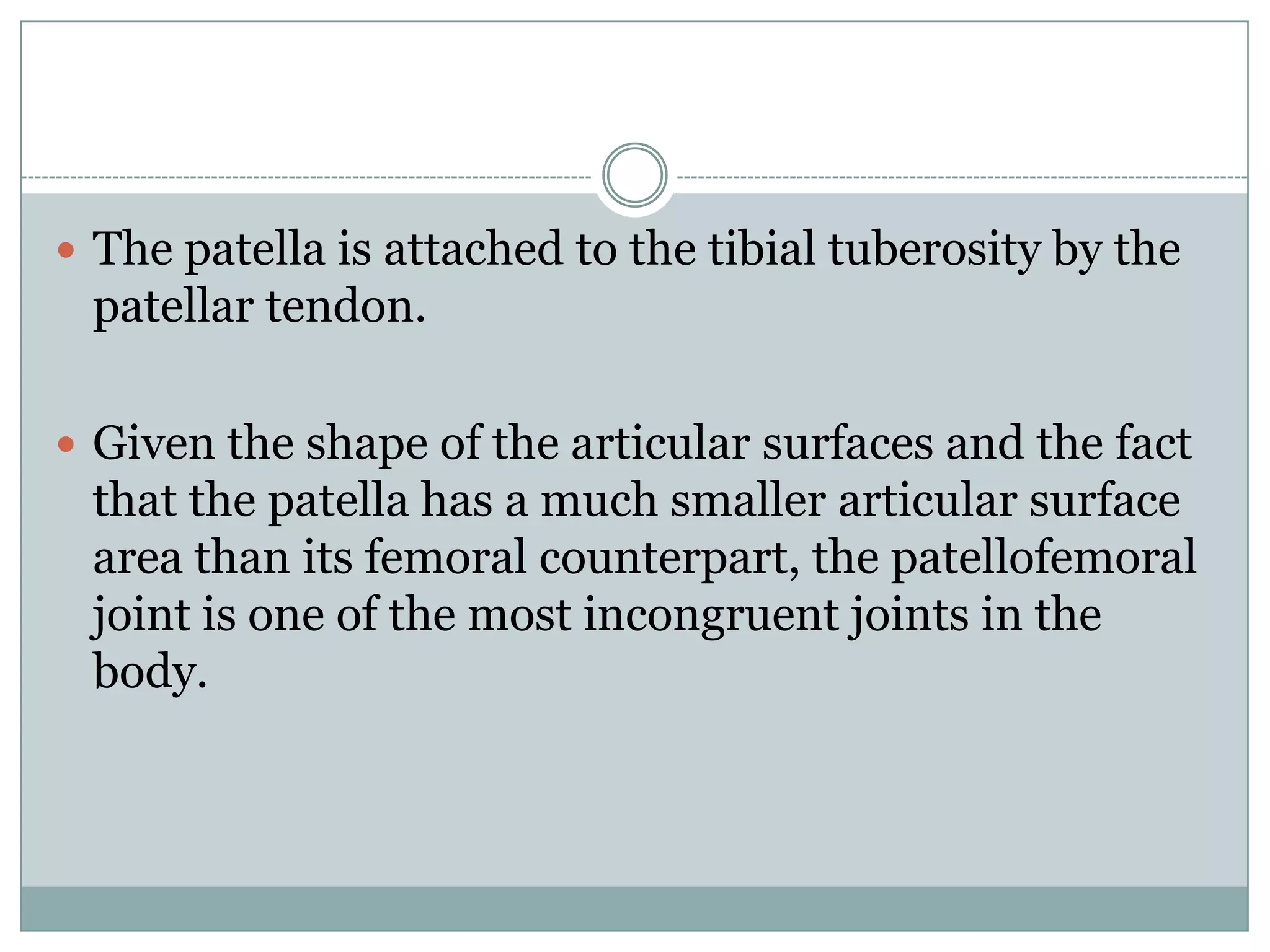 Biomechanics of knee complex 8 patellofemoral joint | PPTX