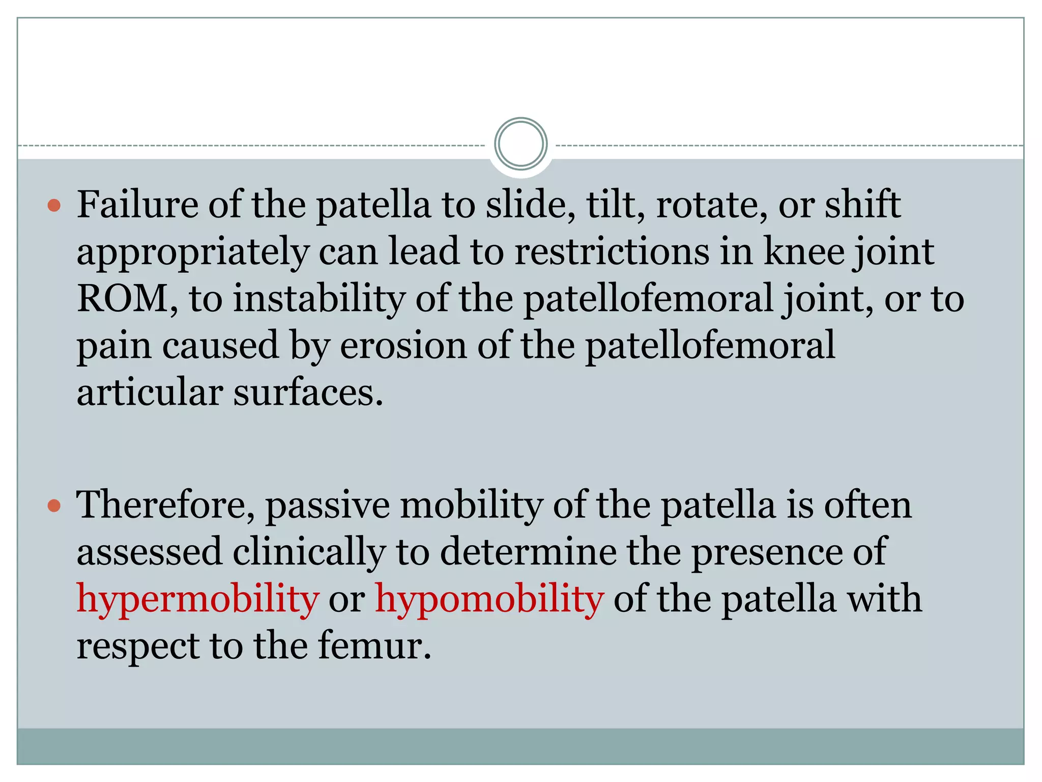 Biomechanics of knee complex 8 patellofemoral joint | PPTX