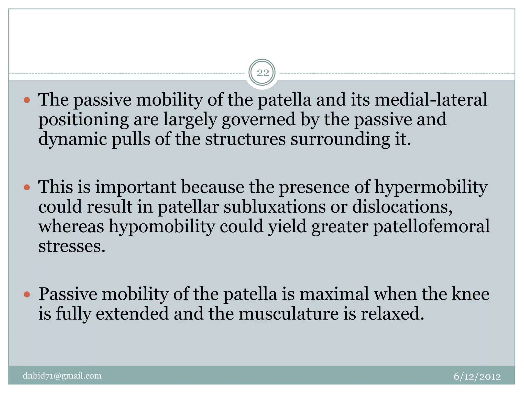 Biomechanics of knee complex 9 frontal plane patellofemoral jt ...