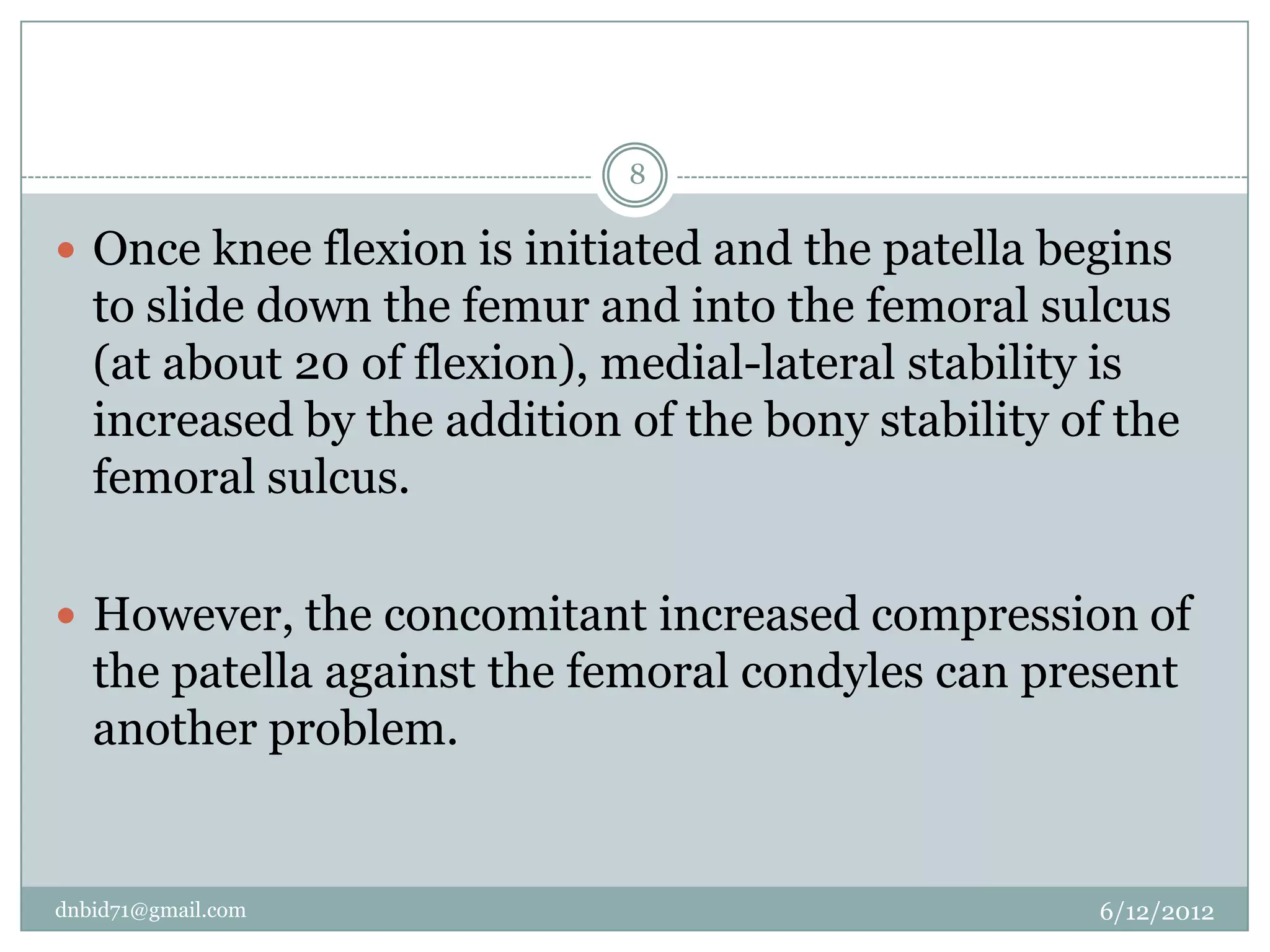 Biomechanics of knee complex 9 frontal plane patellofemoral jt ...
