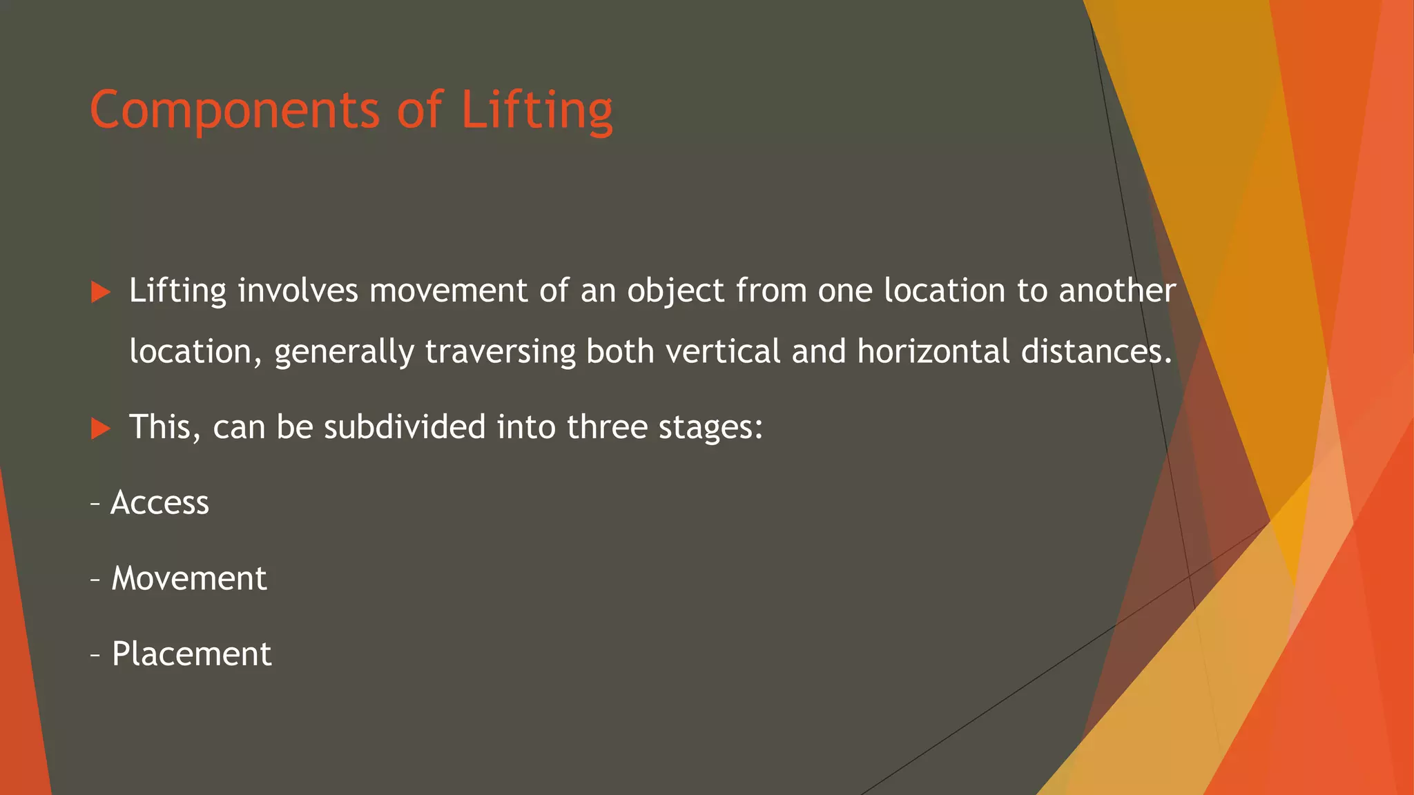 Biomechanics of lifting | PPTX