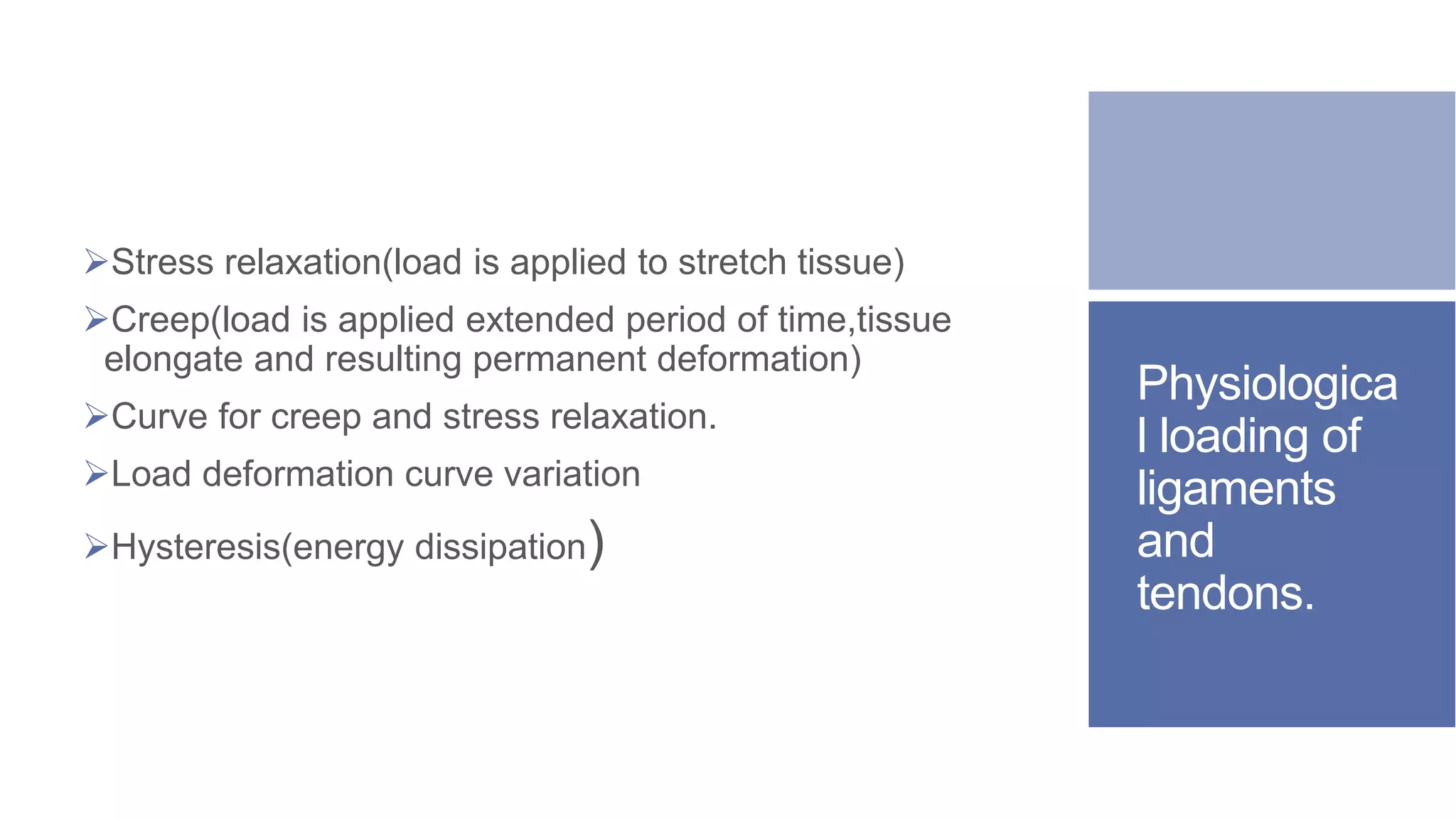 Biomechanics of ligament and tendon | PPTX