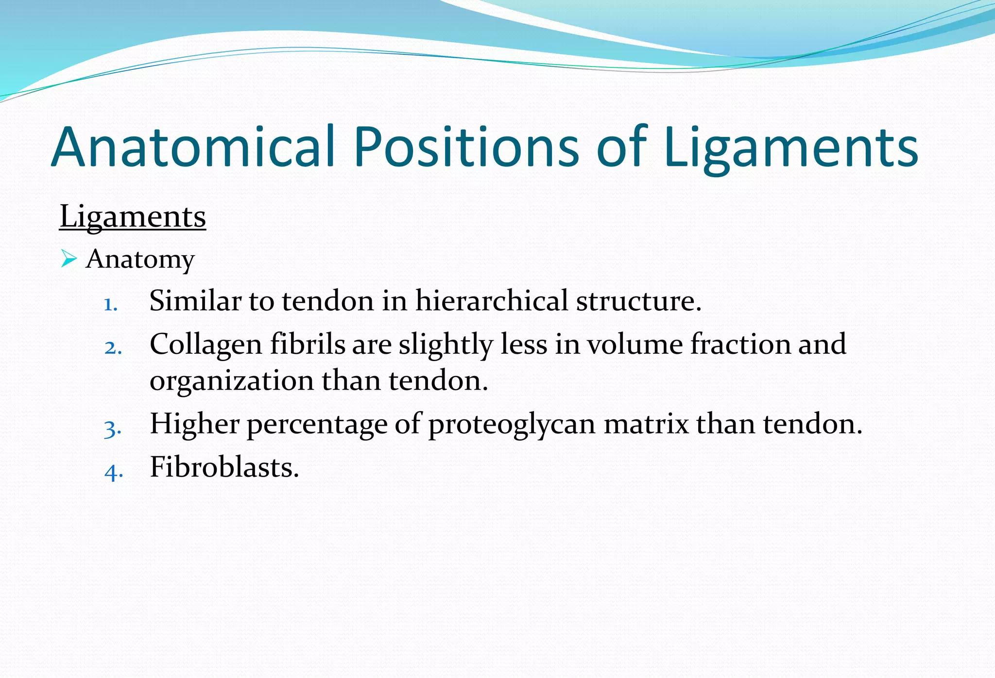 Biomechanics of ligaments & tendons | PPTX