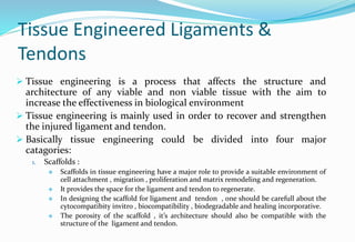 Biomechanics of ligaments & tendons | PPTX