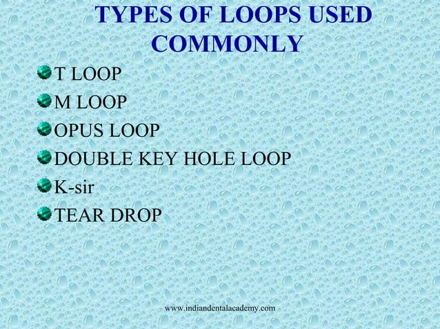 Biomechanics of loop mechanics in enmasse space closure | PPT | Dental ...