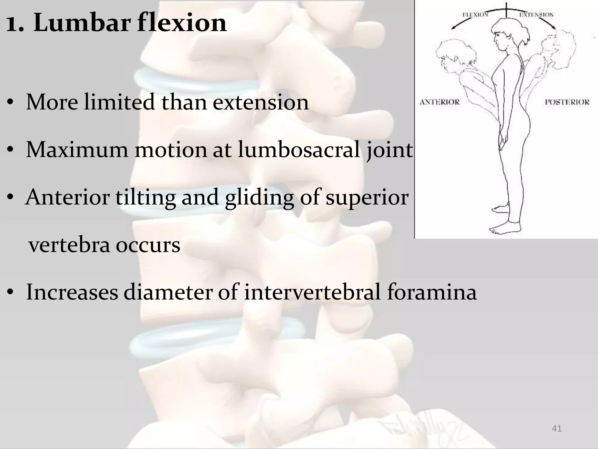 Biomechanics of lumbar spine | PPTX