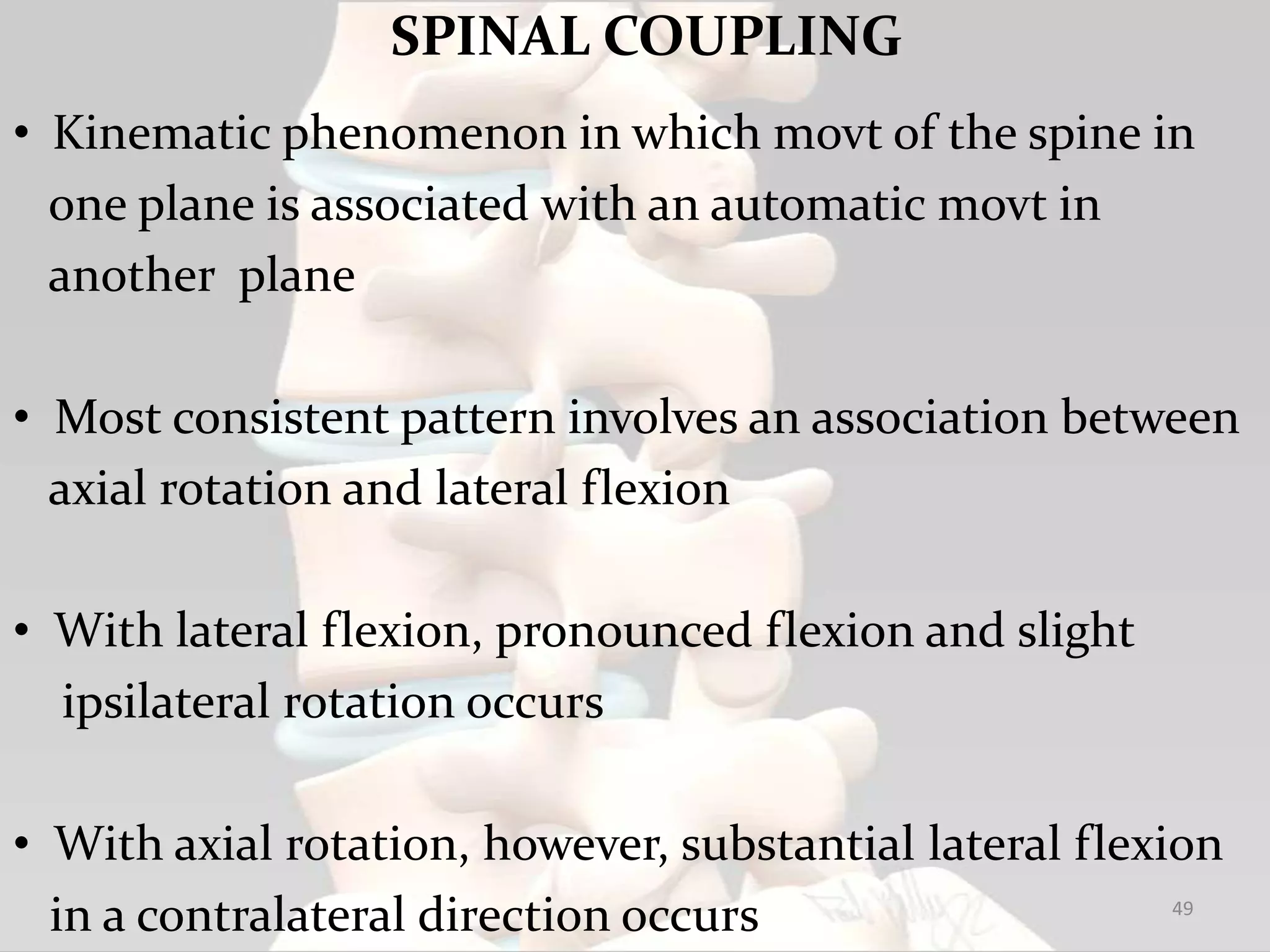 Biomechanics of lumbar spine | PPTX