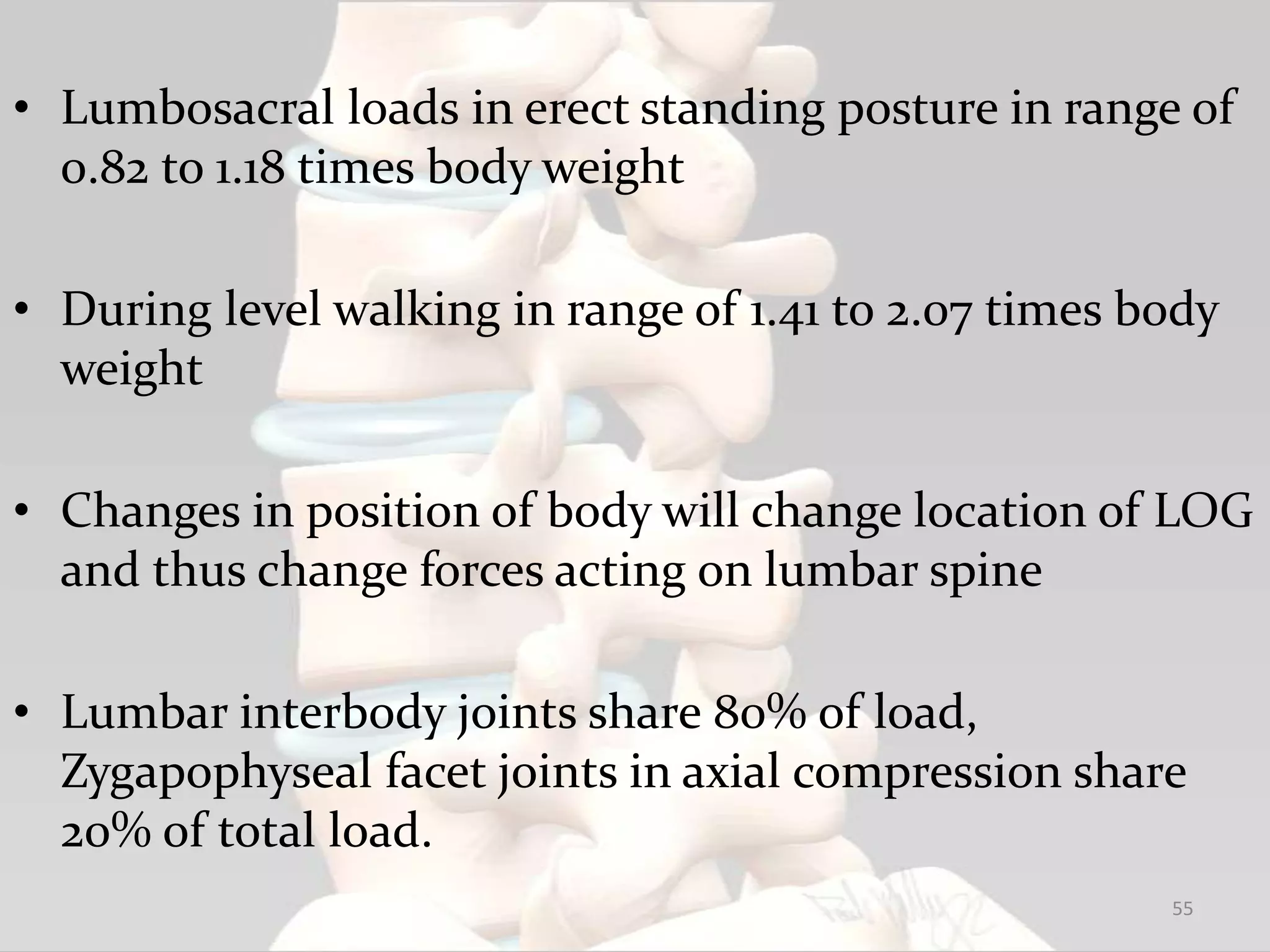 Biomechanics of lumbar spine | PPTX